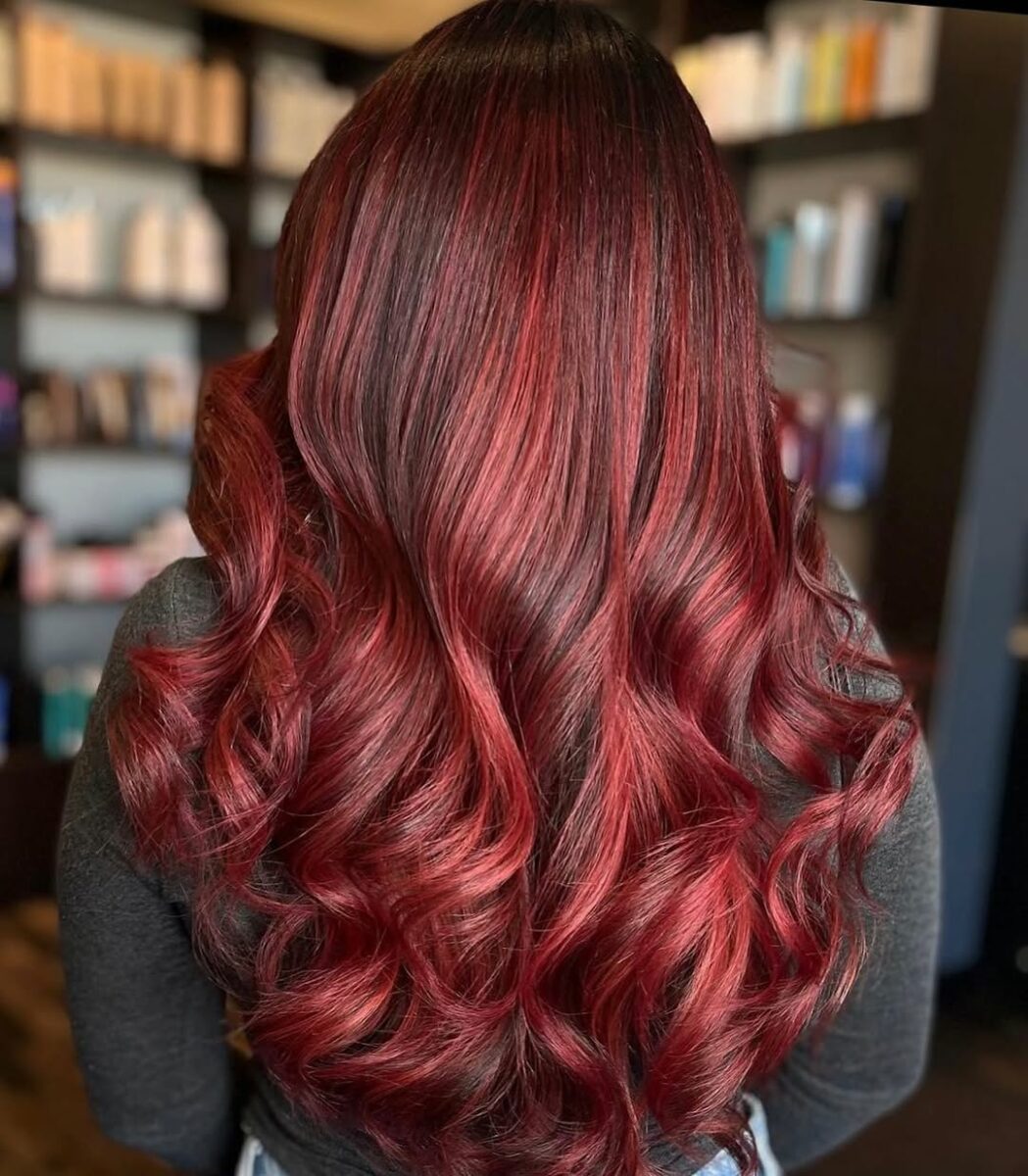12 Trendsetting Red Balayage On Brown Hair Ideas