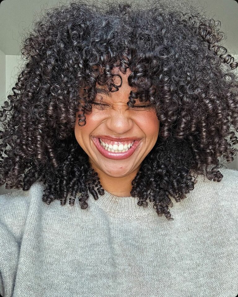 12 Trending Hairstyles With Curly Bangs To Try ASAP