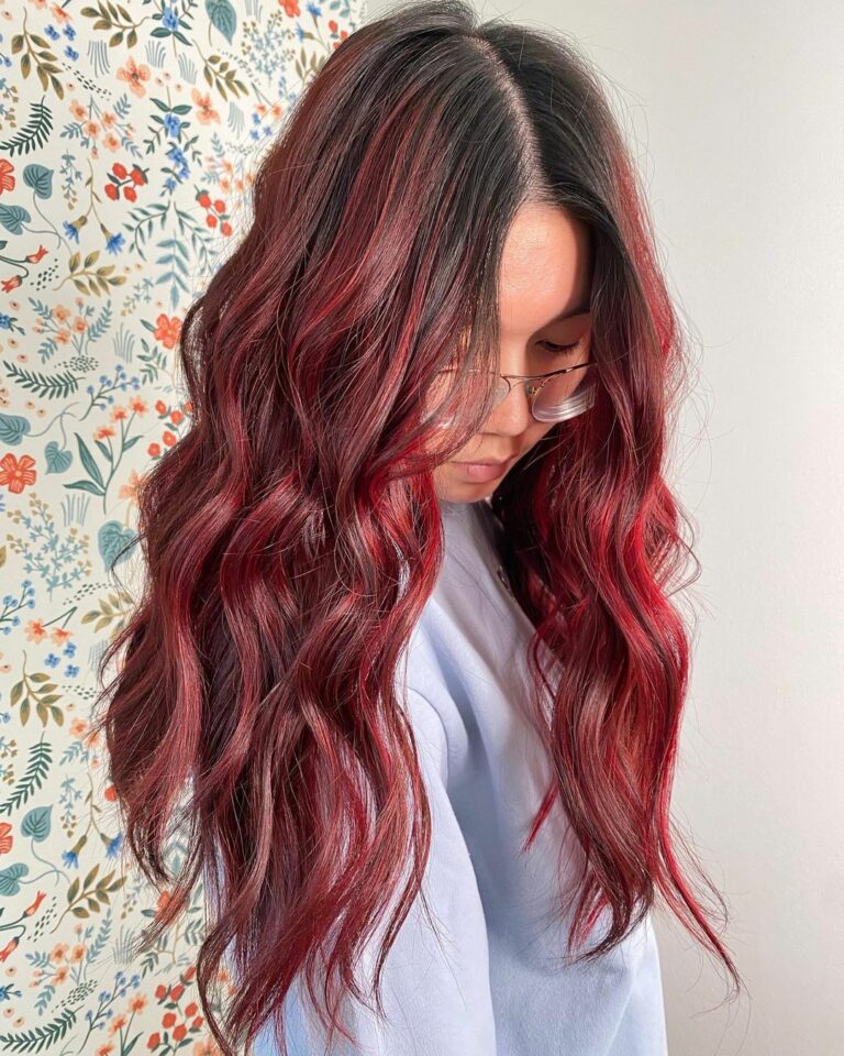 12 Trendsetting Red Balayage On Brown Hair Ideas