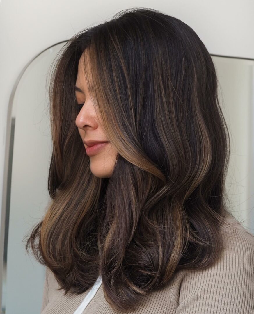10 ideas para el pelo castaño oscuro con mechas que añaden dimensión y ...