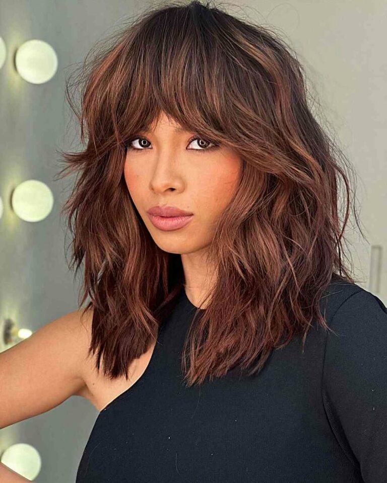 10 Dynamic And Textured Choppy Layered Haircuts For Medium-Length Hair