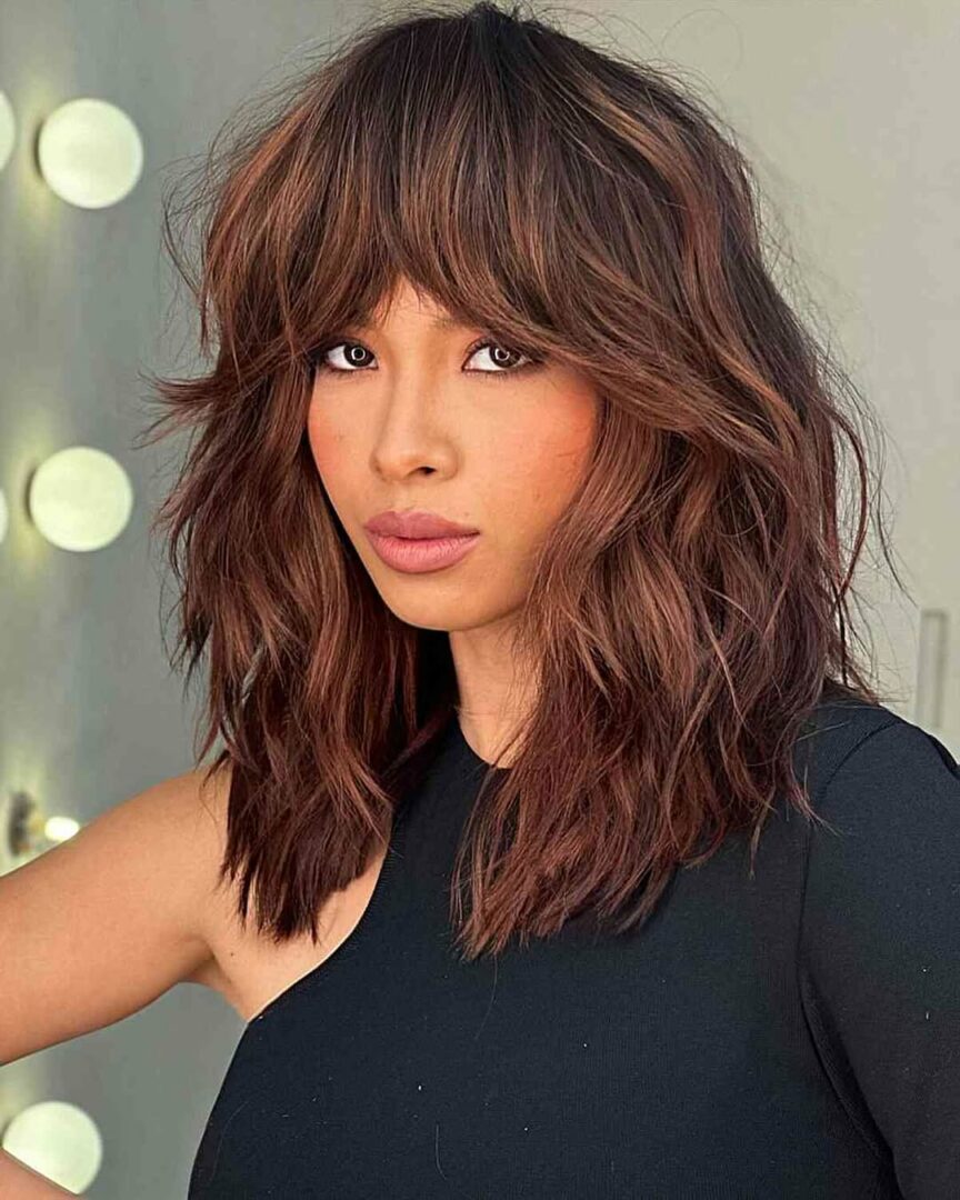 10 Dynamic And Textured Choppy Layered Haircuts For Medium-Length Hair