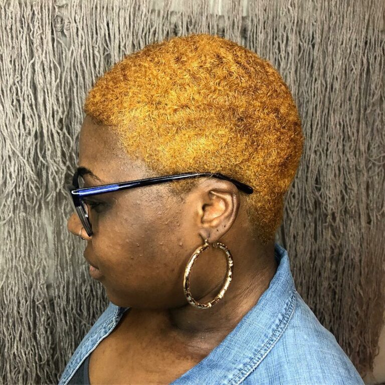 10 Flawless Brush Cuts For Black Women In Striking Hair Colors