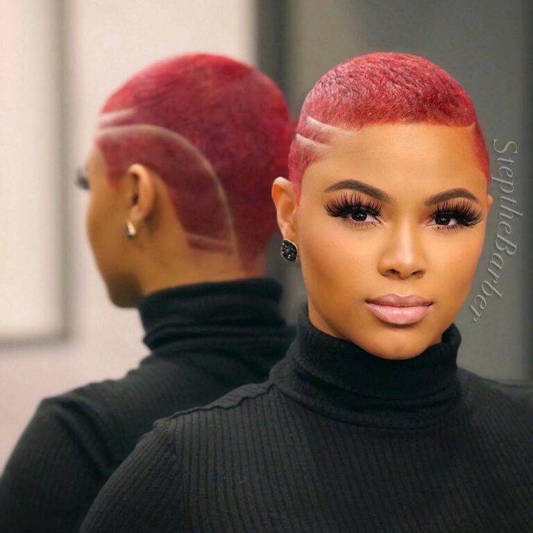 10 Flawless Brush Cuts For Black Women In Striking Hair Colors