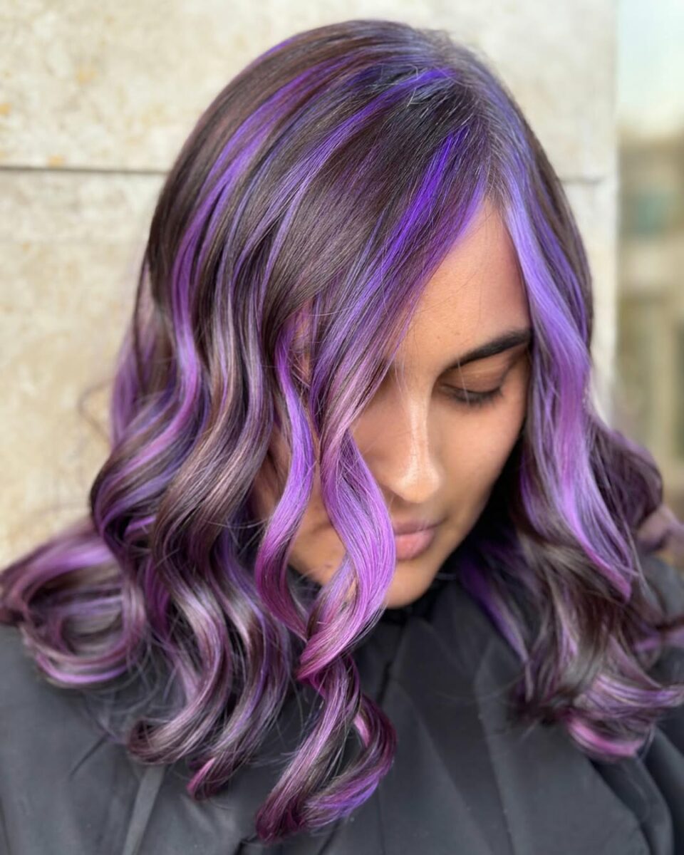 10 idee di colore per capelli viola per la tonalità più cool dell'inverno
