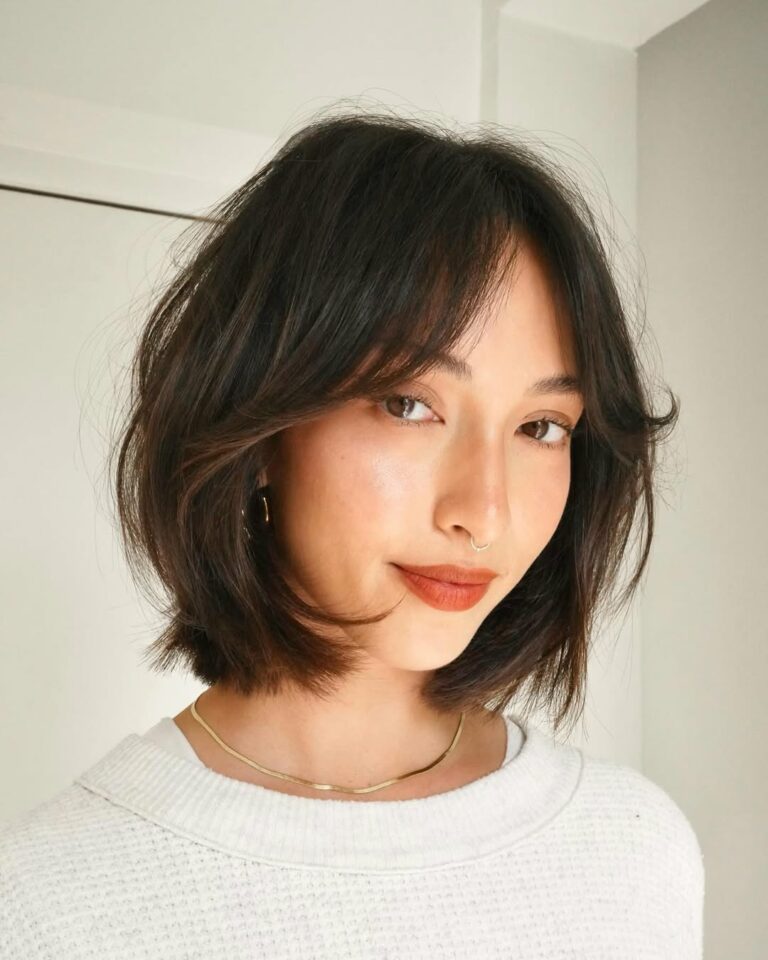 10 Sassy Ways To Style Curtain Bangs With Short Hair
