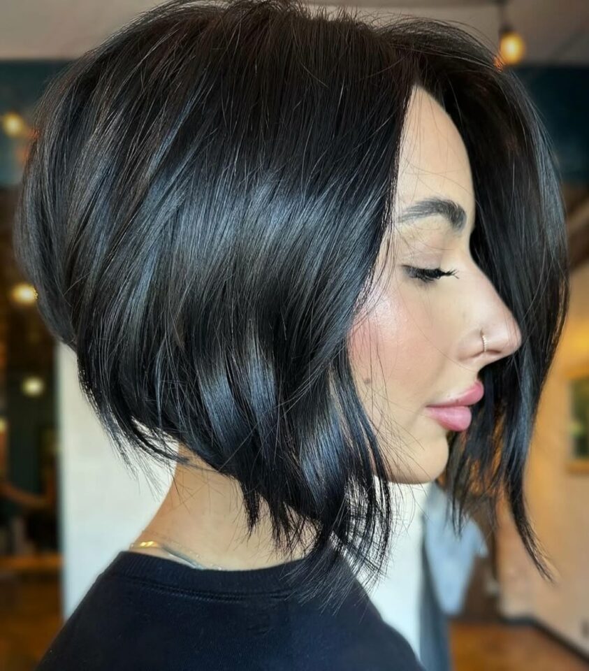 10 Most Flattering Ways To Get A Long Angled Bob - Flawless Hair