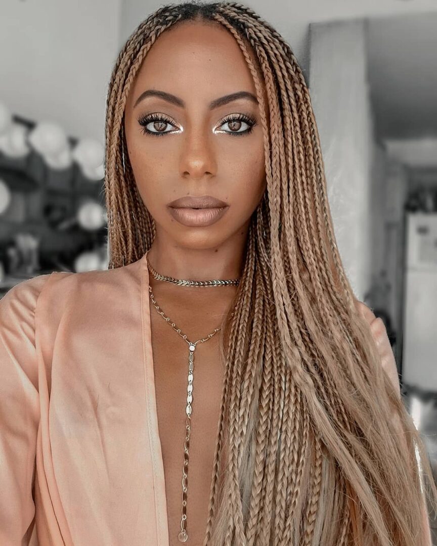 14 Blonde Box Braids Looks Giving Golden Goddess Vibes