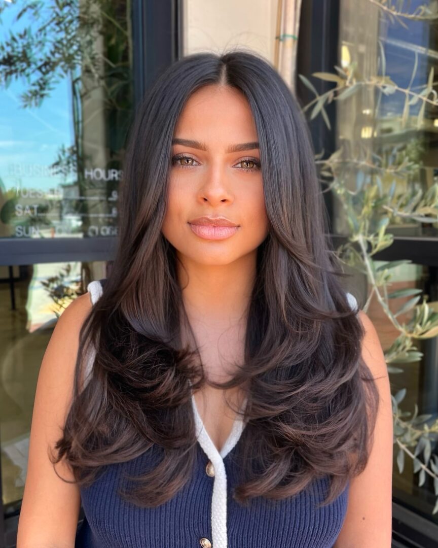 22 Long Curtain Bangs Styles That Bring Softness and Dimension to Any ...