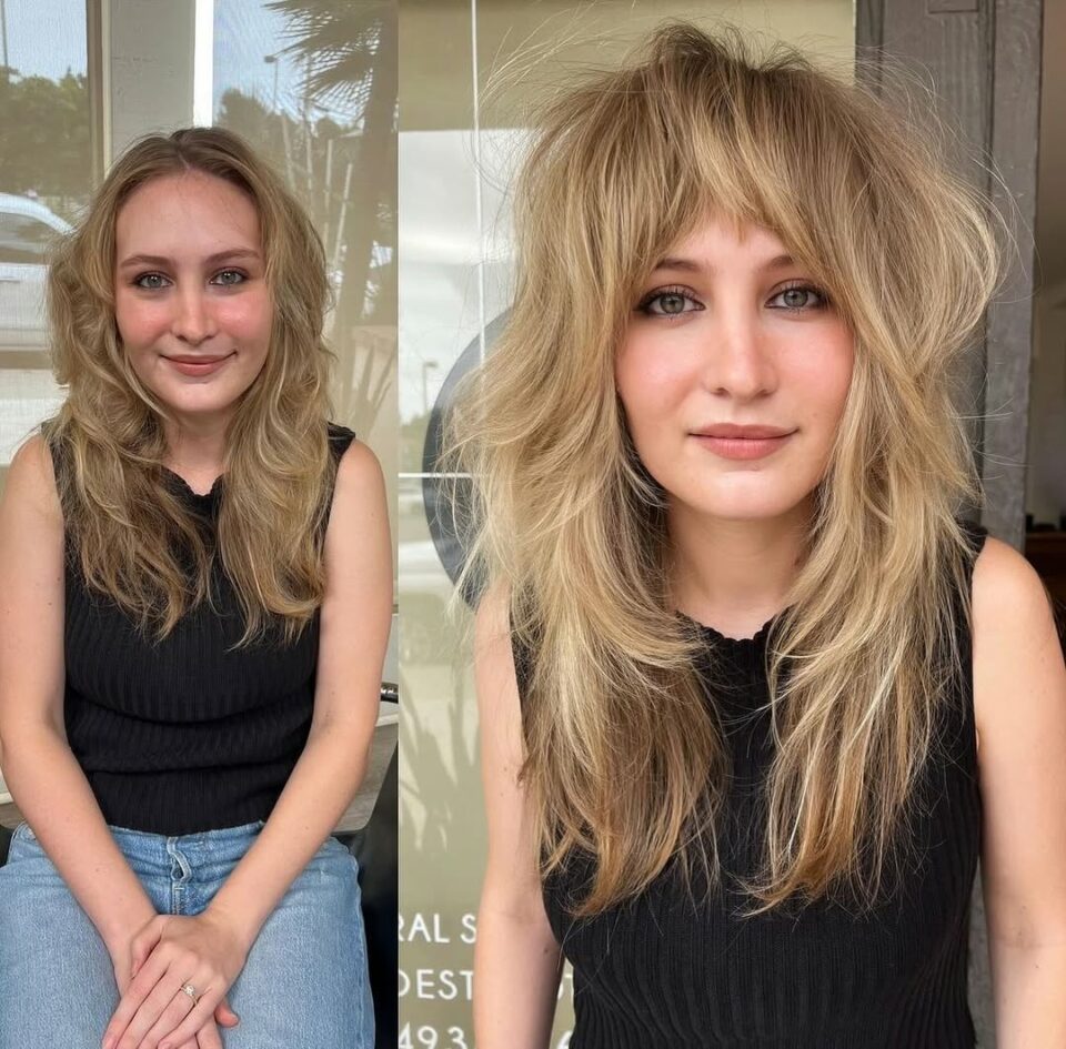 12 Shags With Curtain Bangs That’ll Have You Rethinking Your Cut ...