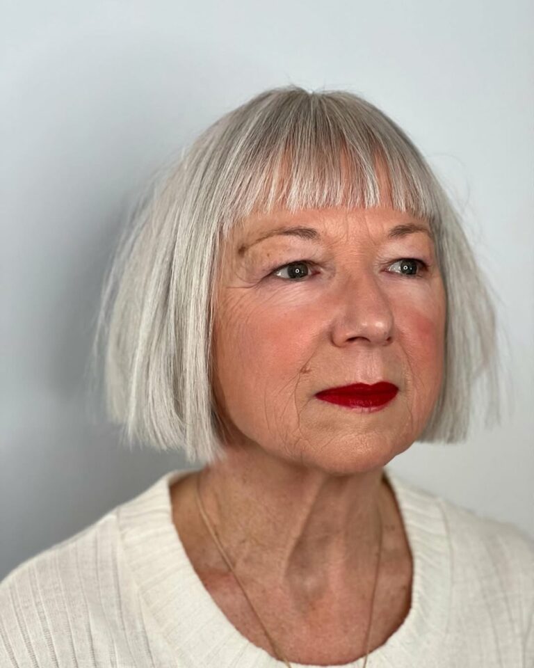 12 Magnificent Textured Bobs For Women In Their 70s
