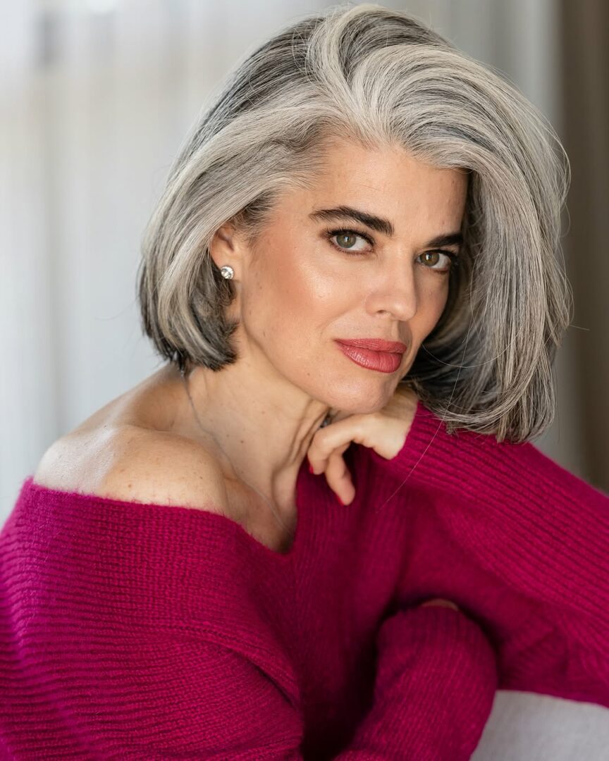 Gray-titude 27 Gray Bobs That Are The Ultimate Statement Cut