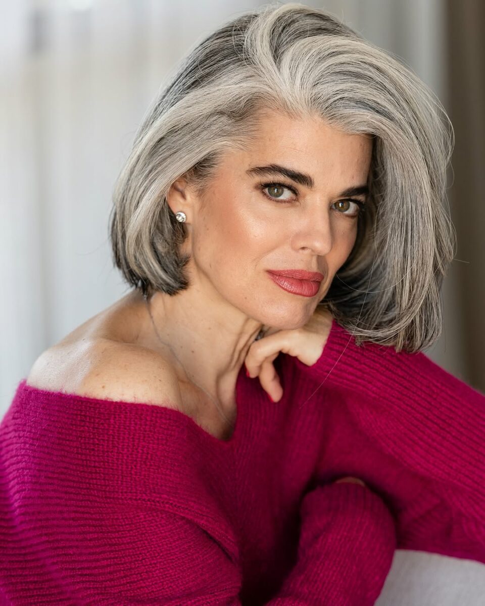 Gray-titude 27 Gray Bobs That Are The Ultimate Statement Cut