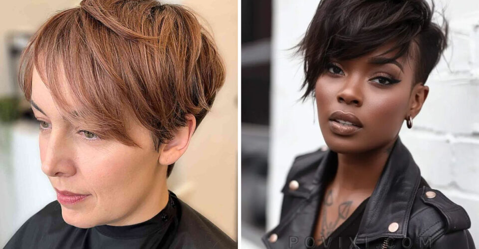 15 Flattering Pixie Cuts That Complement and Slim Round Faces