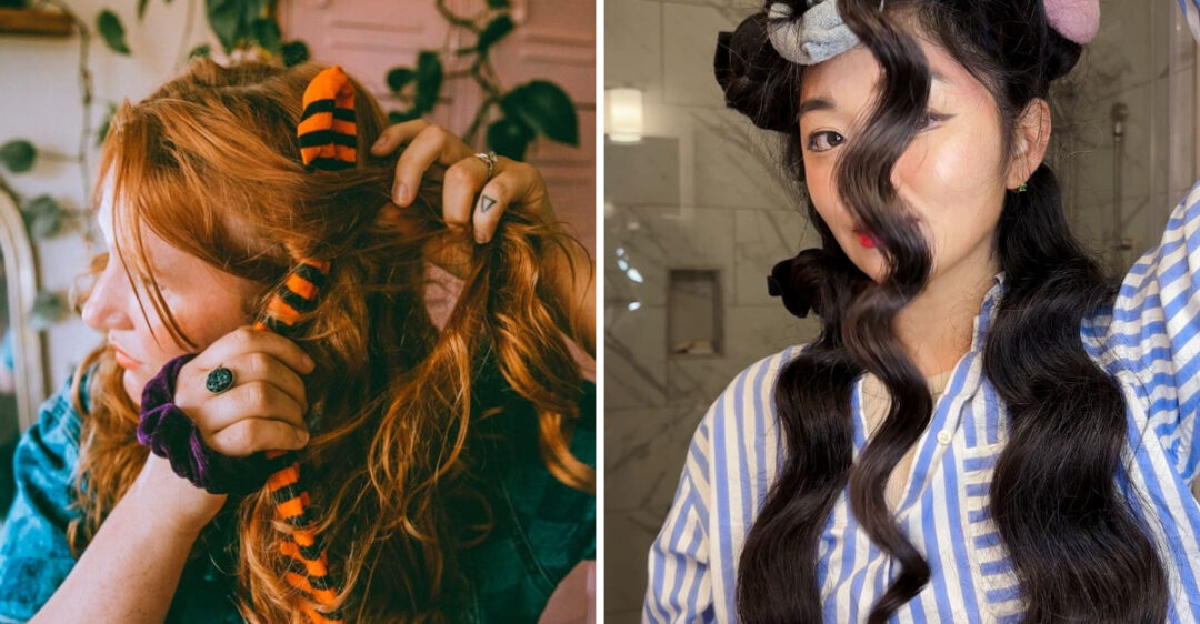 15 Ways To Do The Famous Sock Hair Curls Method For Perfect Heatless Curls